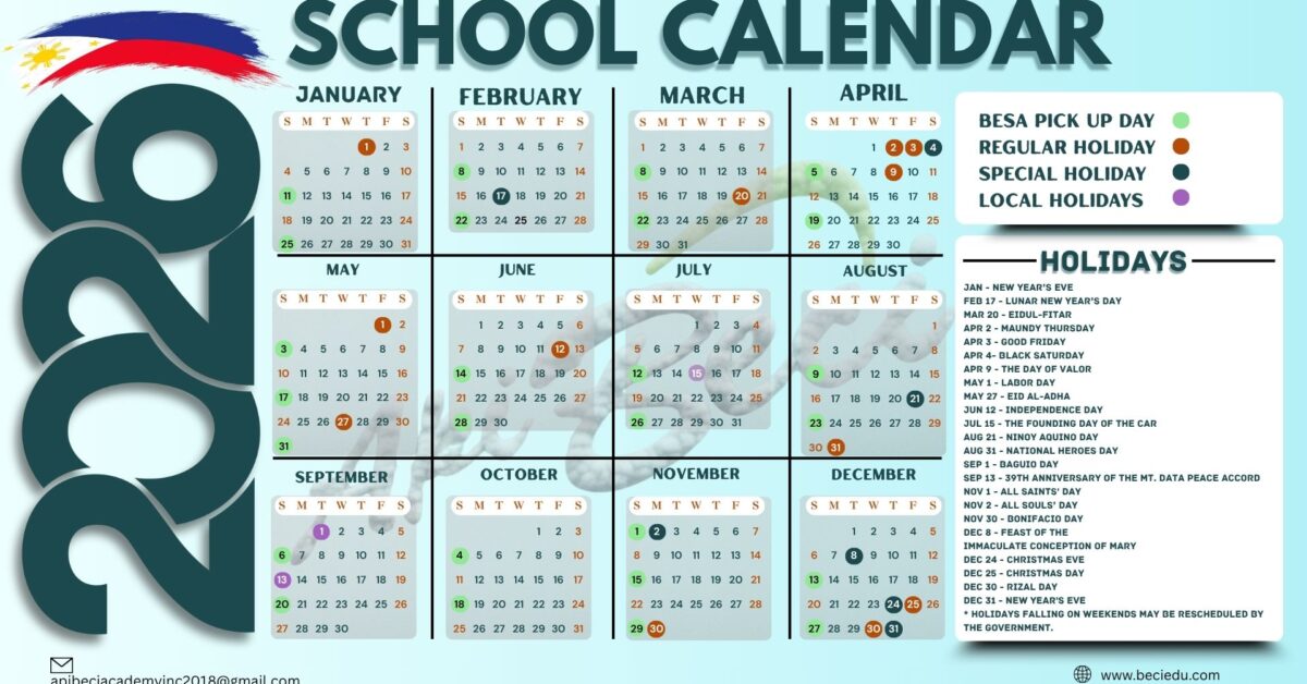 【語学学校API BECI EOPキャンパス】2026年度ピークシーズンサーチャージおよびカレンダー公開のお知らせ | フィリピン留学ナビ